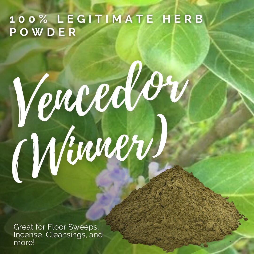 Vencedor / Winner LEGITIMATE Herb Powder - Etsy