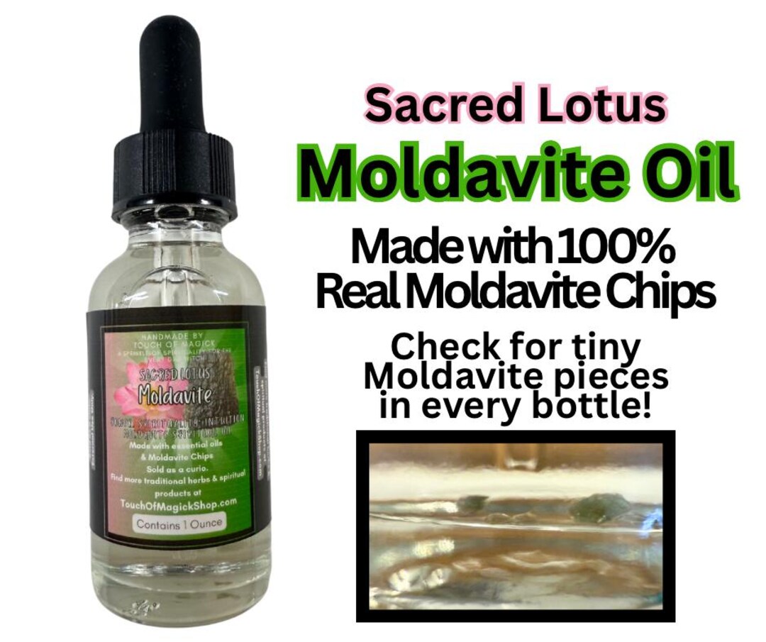 Moldavite Oil | Sacred Lotus | 1 Ounce | Essential Oils & Moldavite ...