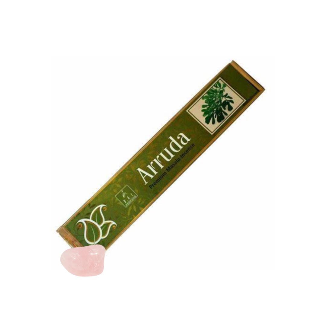 Arruda Incense Bundle With Rose Quartz | Incense to Scare Away Negative ...