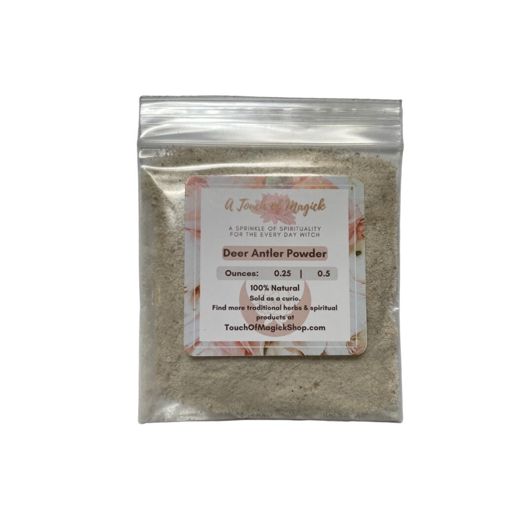 Deer Antler Powder | 0.5 Ounces | Spiritual Tool | Traditional ...