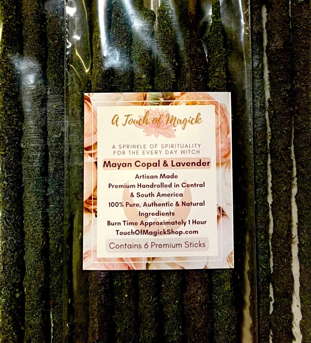 Mayan Copal Lavender | Premium Resin Stick | 6 Pack | Handmade Incense ...