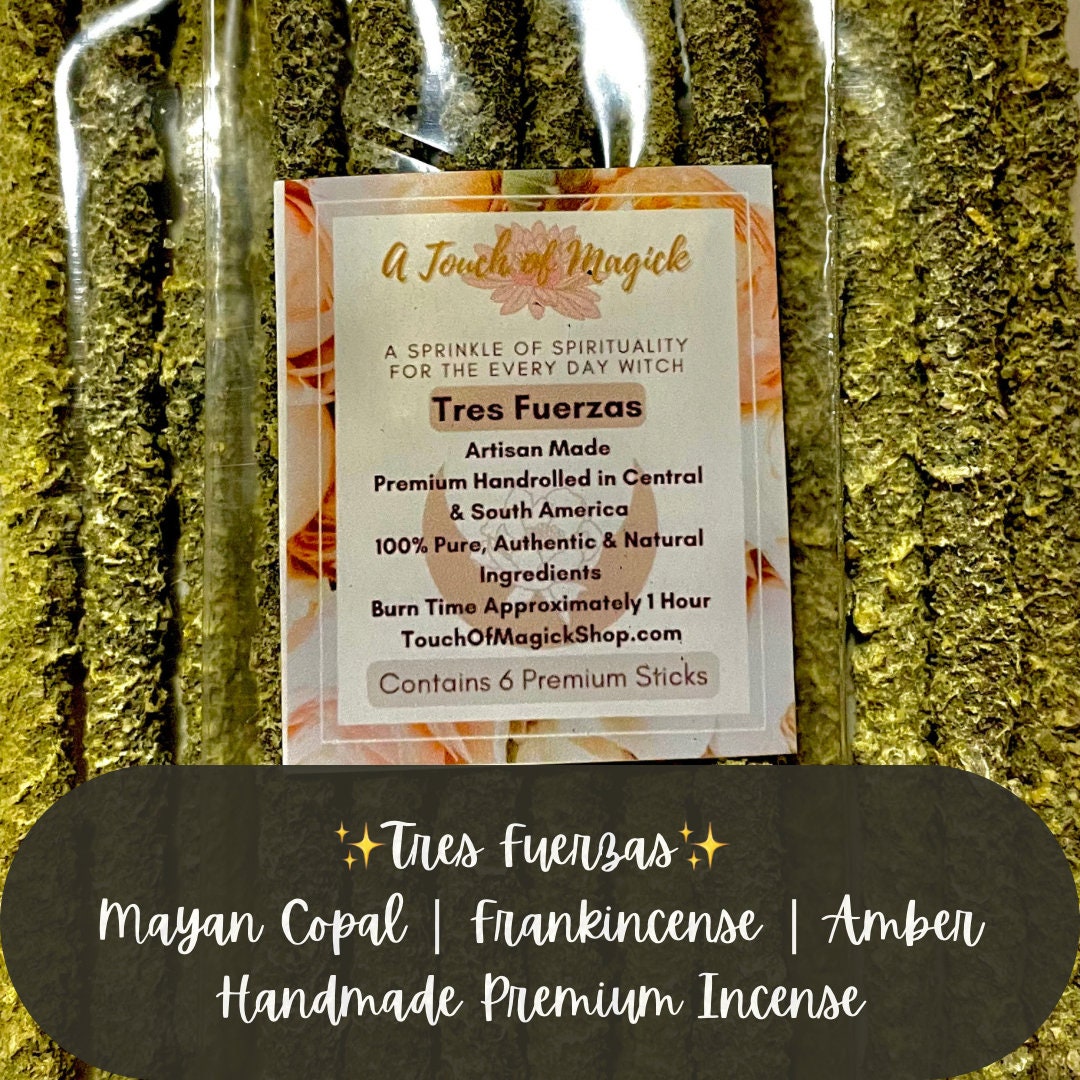 Tres Fuerzas | Three Forces | Mayan Copal, Frankincense, Amber | 6 Pack ...