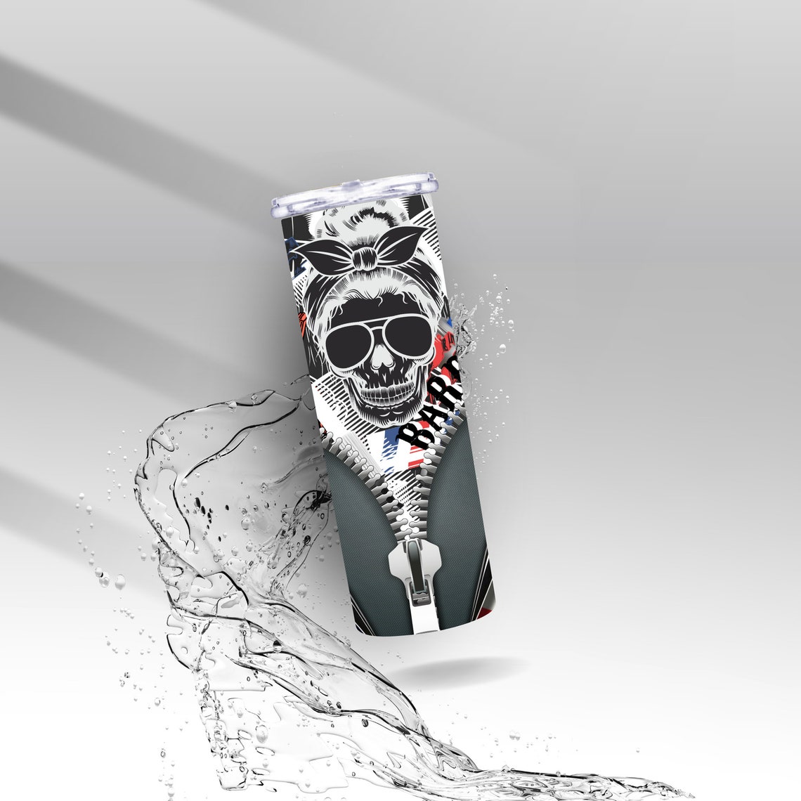 Female Skeleton Barber/barbershop, Sublimation Insulated Tumbler - Etsy