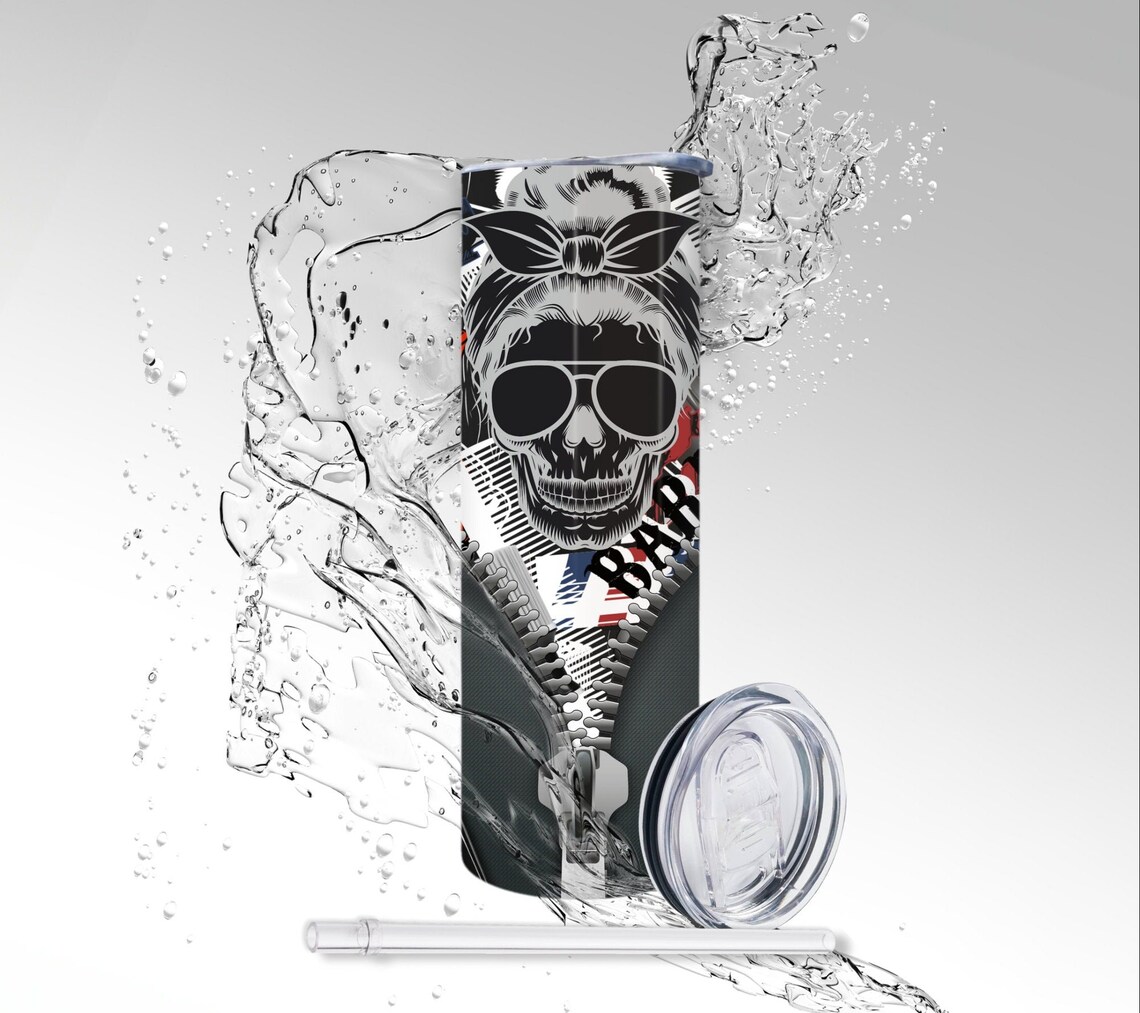 Female Skeleton Barber/barbershop, Sublimation Insulated Tumbler - Etsy