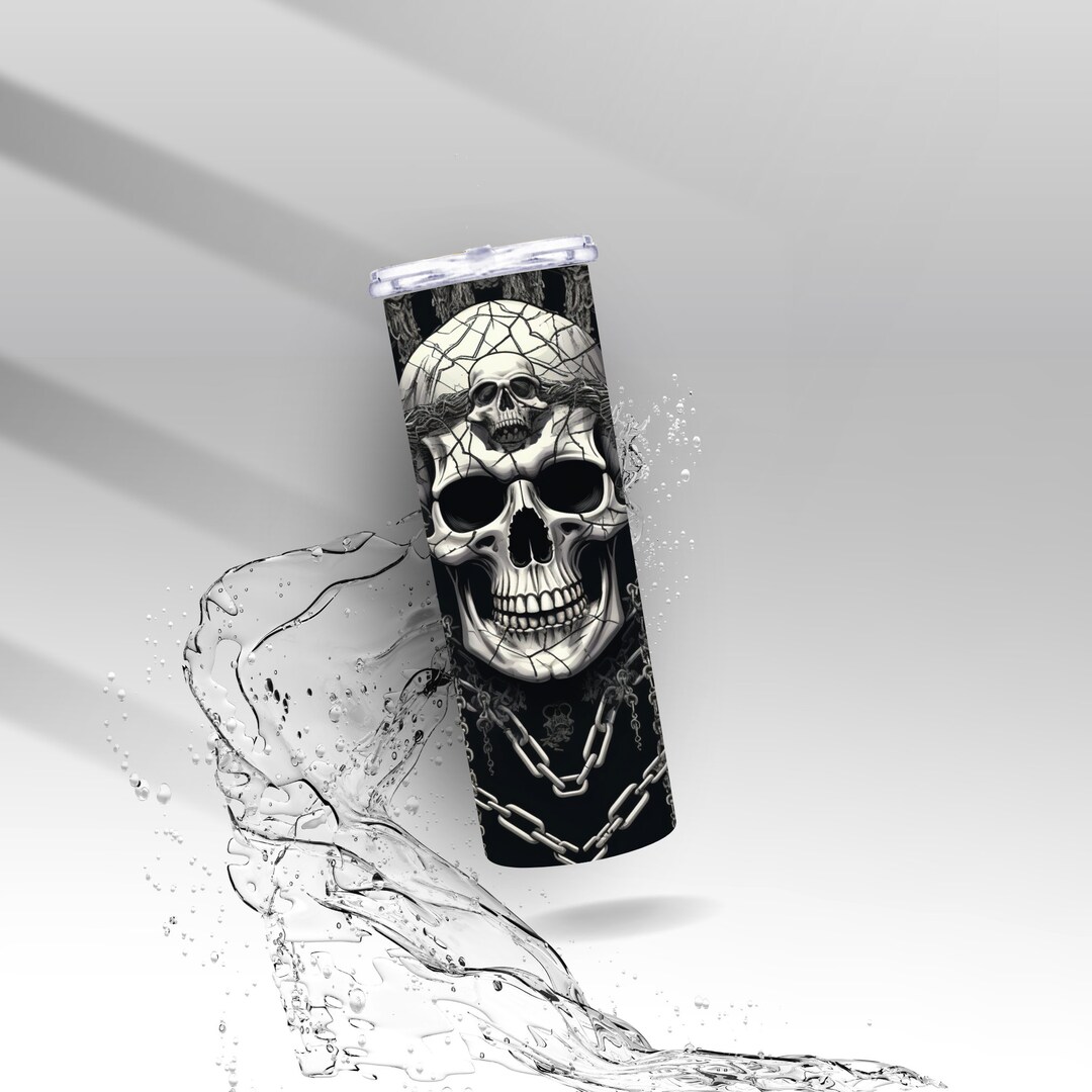 Chained Pirate Skull, Sublimation Insulated Tumbler - Etsy