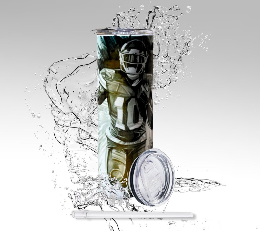 Custom Football Fan, Sublimated 20 Oz Skinny Tumbler - Etsy