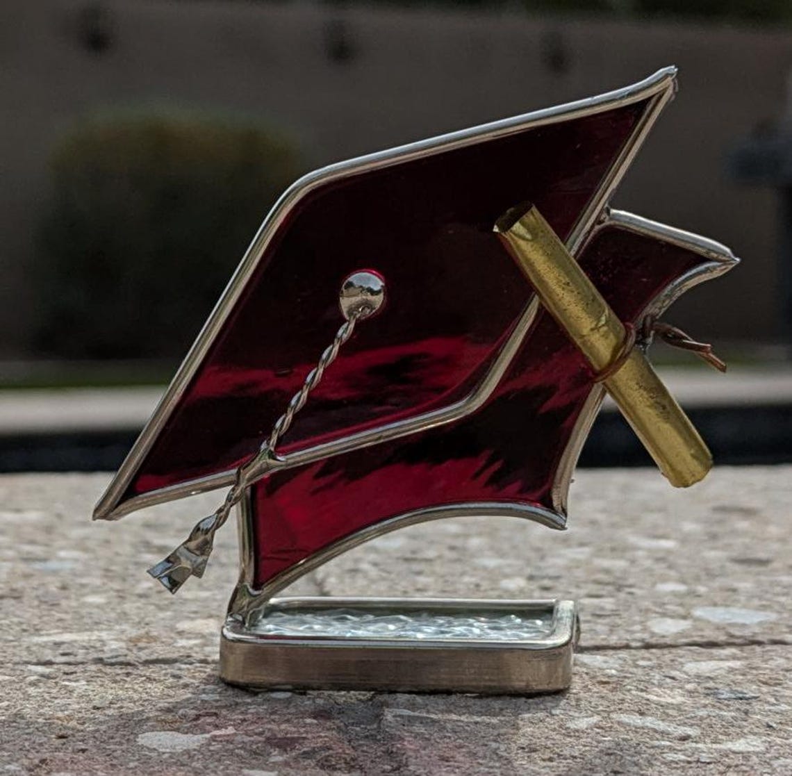 Graduation Cap in Stained Glass - Etsy