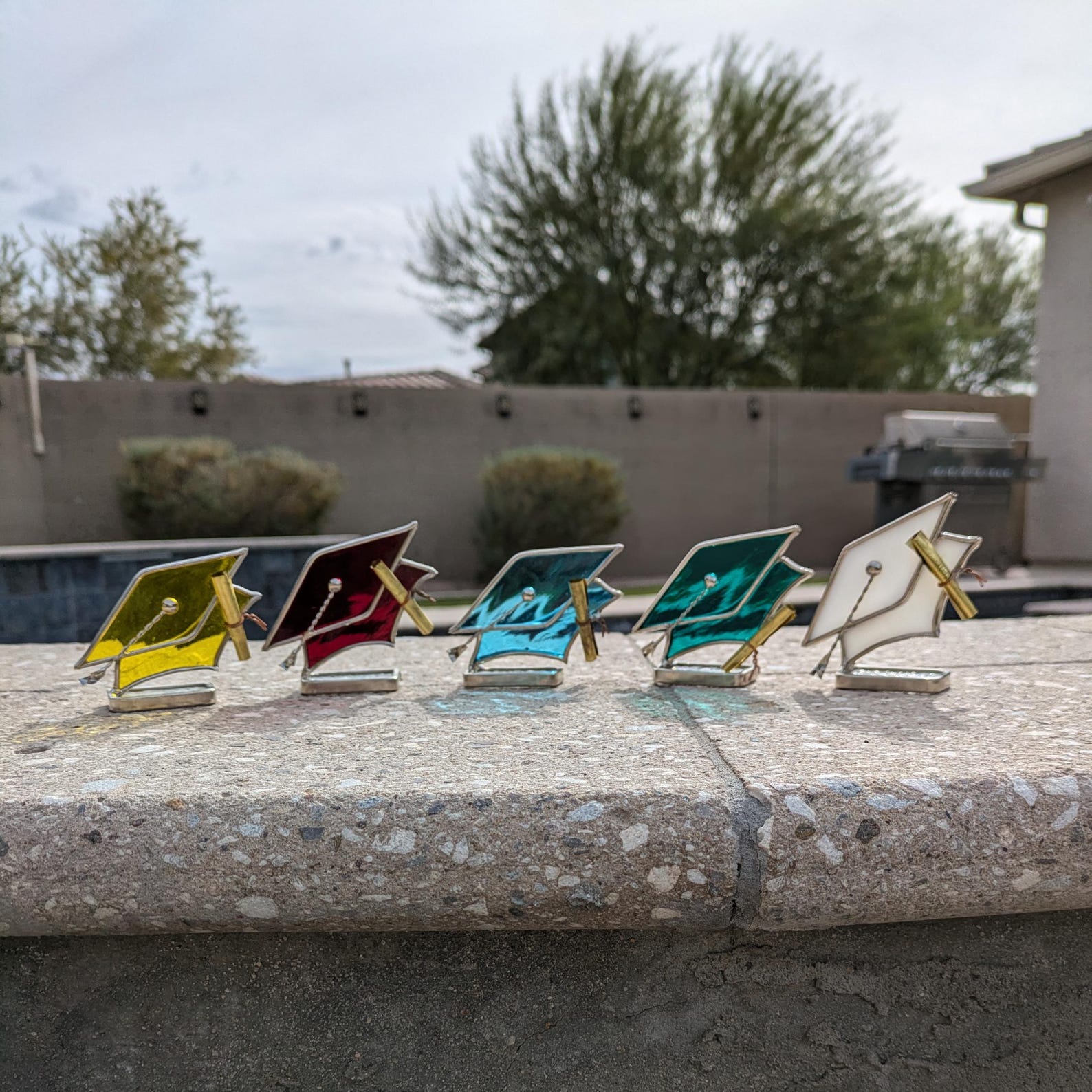Graduation Cap in Stained Glass - Etsy
