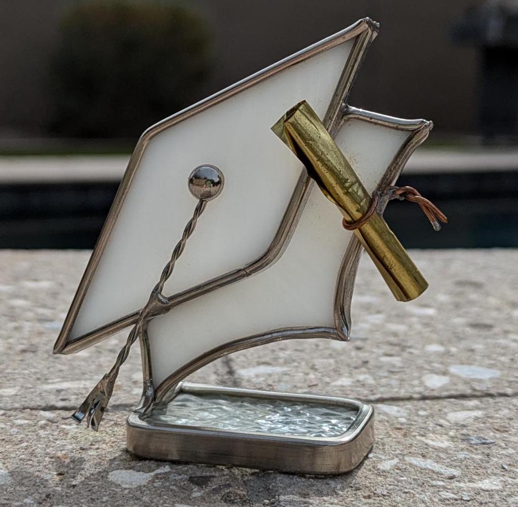 Graduation Cap in Stained Glass - Etsy