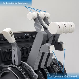 727 PRO V3 Full Electronic Thrust Lever Set, for Honeycomb Bravo ...