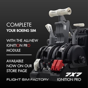737 PRO V3 Full Electronic Thrust Lever Set, for Honeycomb Bravo ...