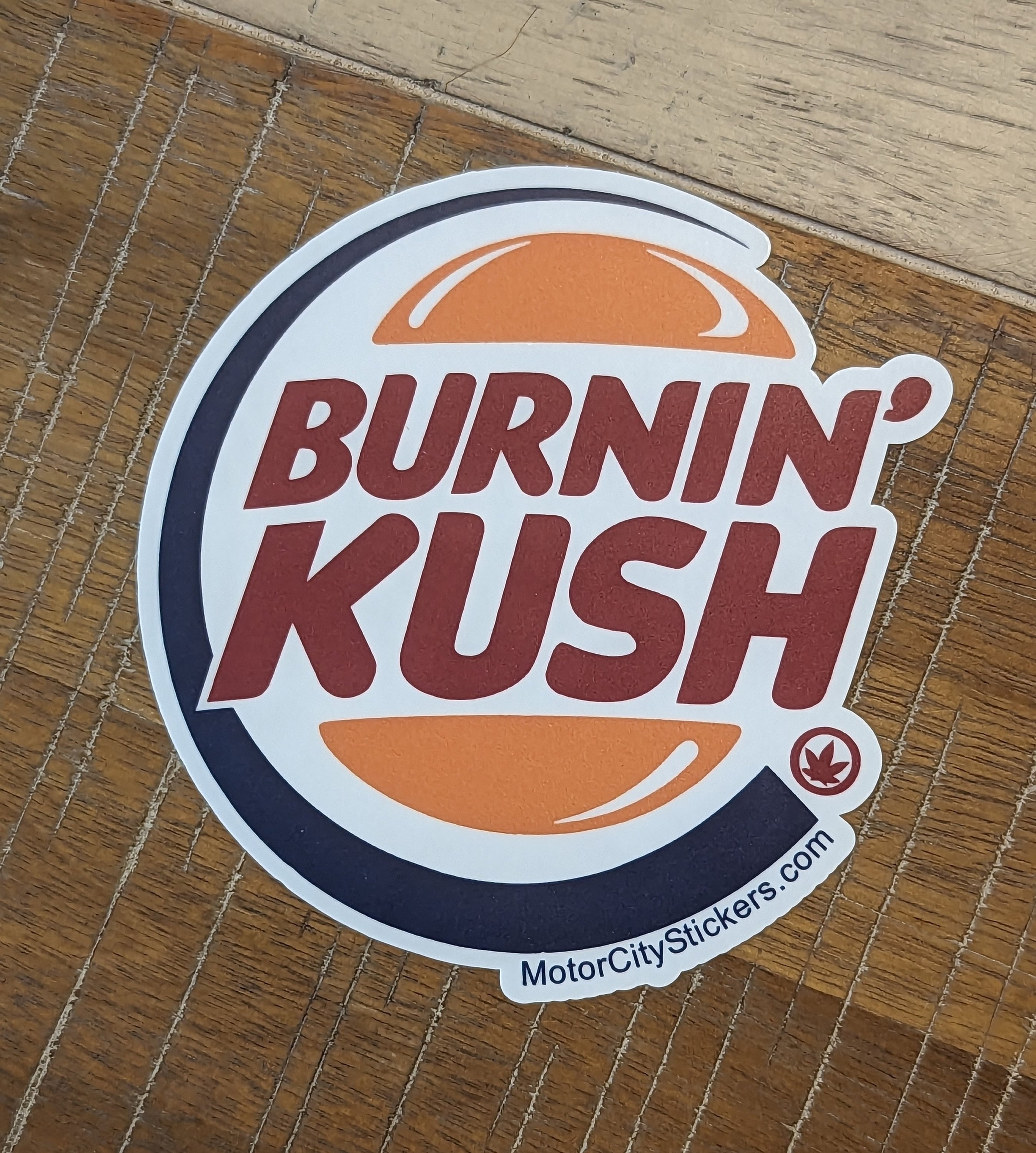 Burnin' Kush Sticker Vinyl With Matte Laminate - Etsy