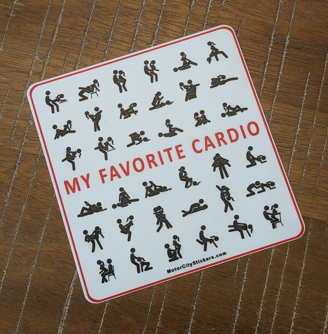 My Favorite Cardio Sticker - Etsy