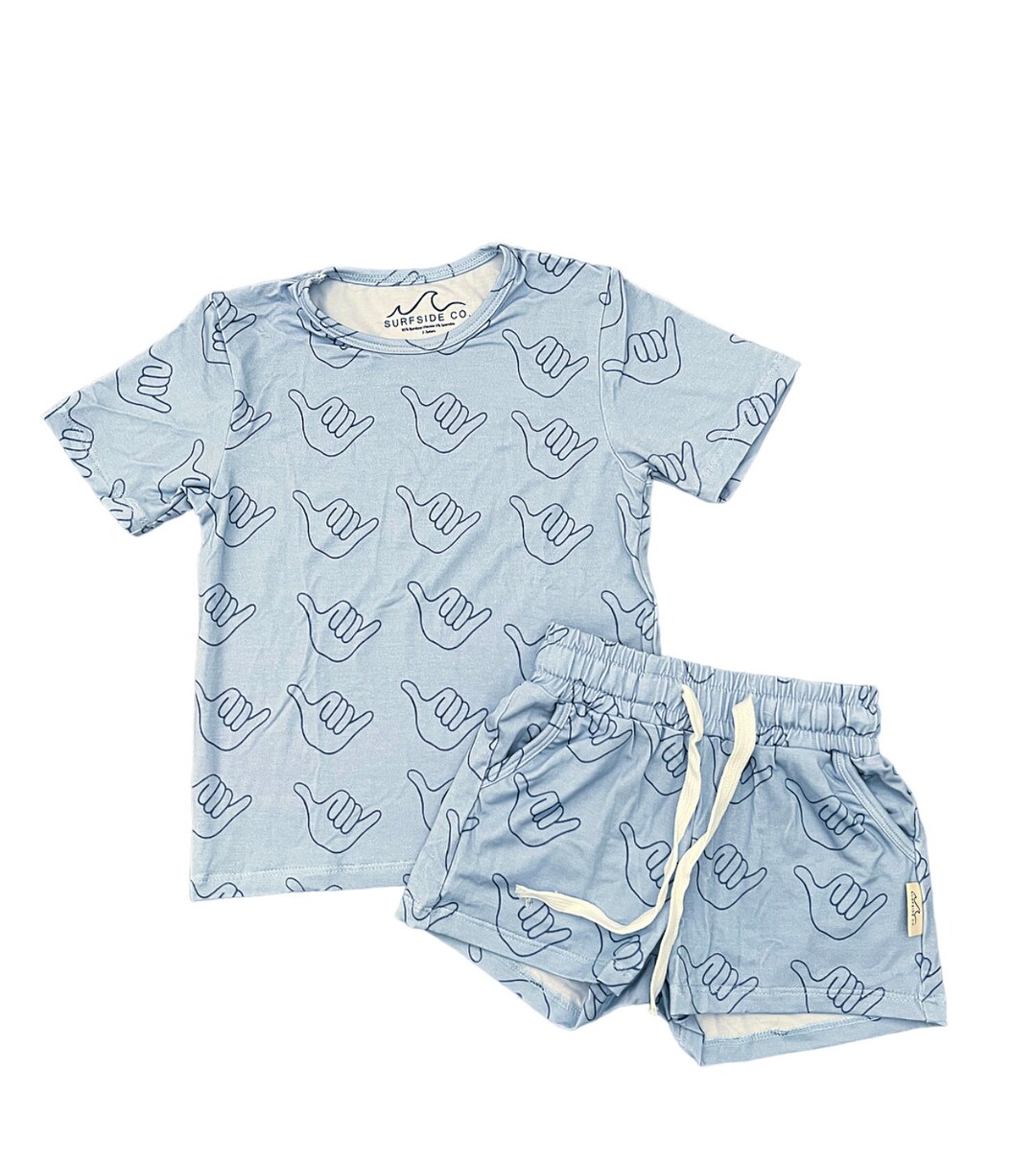 Shaka Bamboo Lounge Set Baby Clothing, Baby Loungewear, Children ...