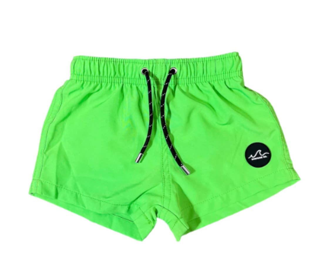 Neon Green Swim Trunks, Boy Swim Trunks, Boy Boardshort, Baby Swim ...