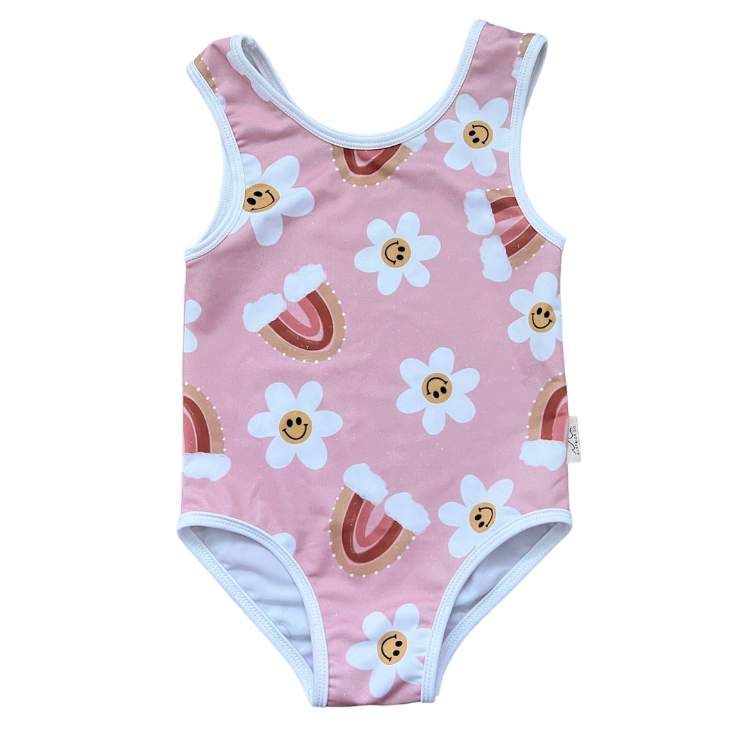 NEW Rainbow Sunshine Check One Piece Bathing Suit, Baby/toddler/kid ...