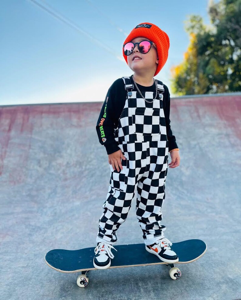 NEW! B/W Checker Overalls, Baby, Children, Kid Jumpsuit, Rompers ...