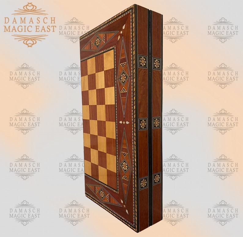 Luxury Backgammon Board, Chess and Backgammon Set, Wooden Backgammon ...