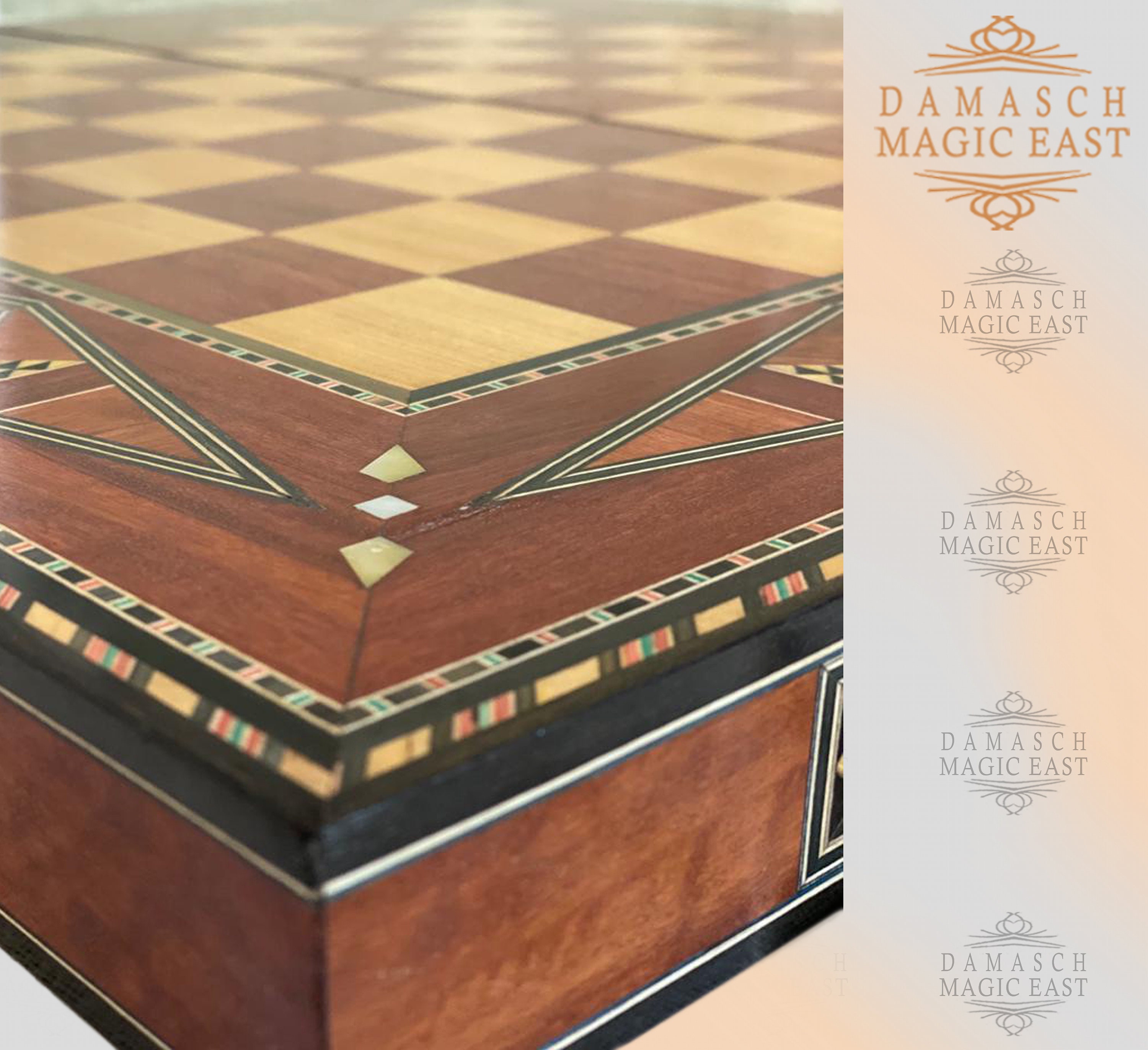 Luxury Backgammon Board, Chess and Backgammon Set, Wooden Backgammon ...