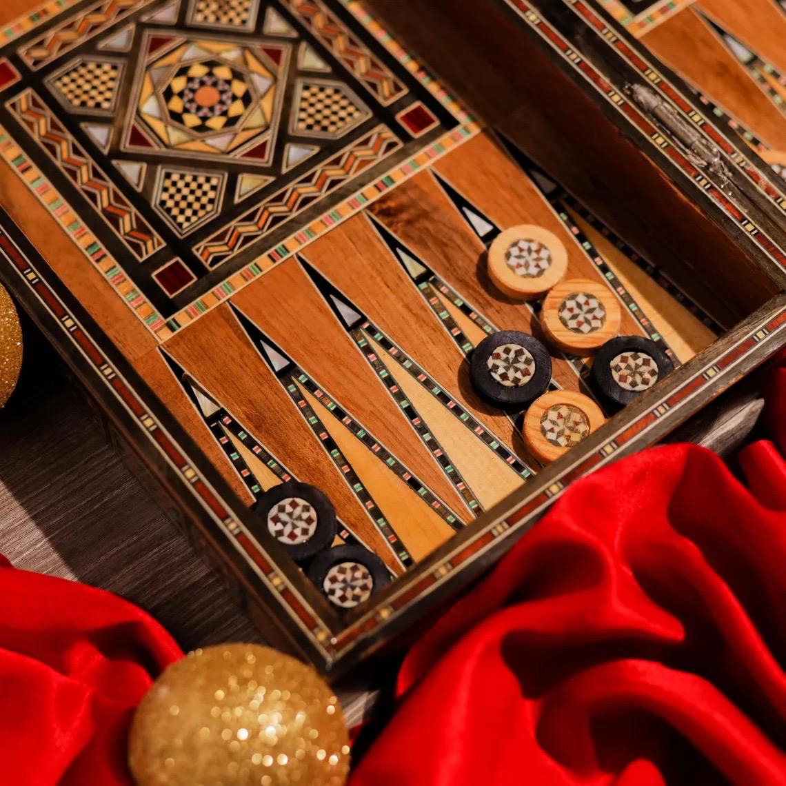 Luxury Backgammon Board, HQ Chess and Backgammon Set, 16 Inches Solid ...