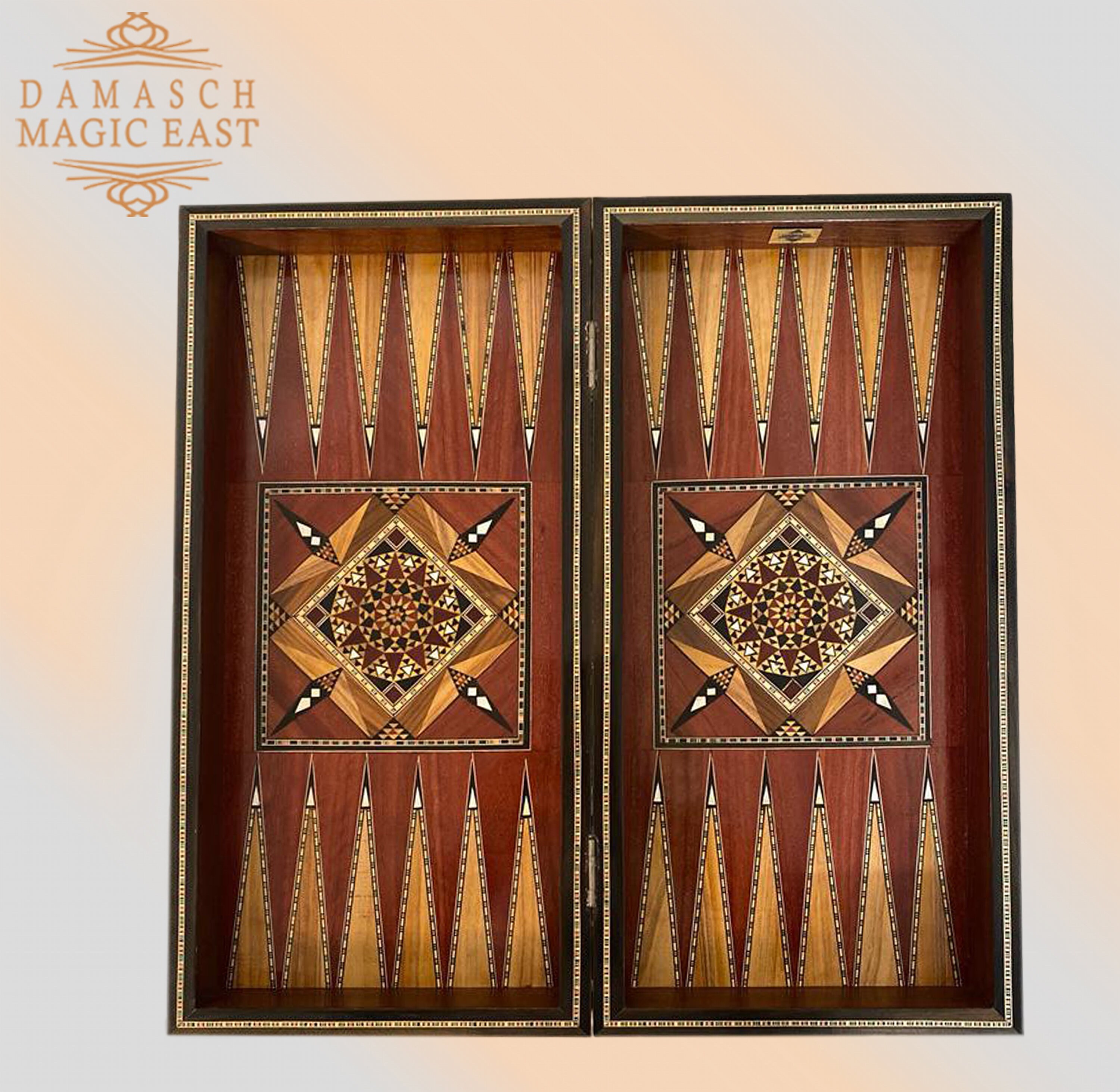 Luxury Backgammon Board, Chess and Backgammon Set, Wooden Backgammon ...