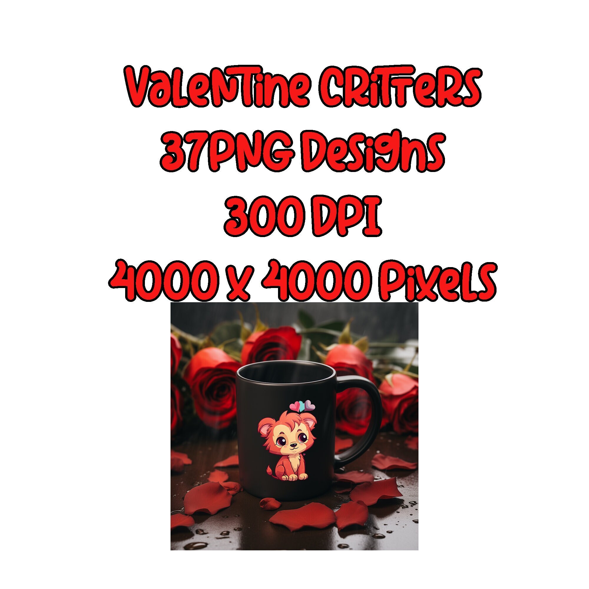 Valentine Critters, Animals for Valentine's Day, Downloads for ...