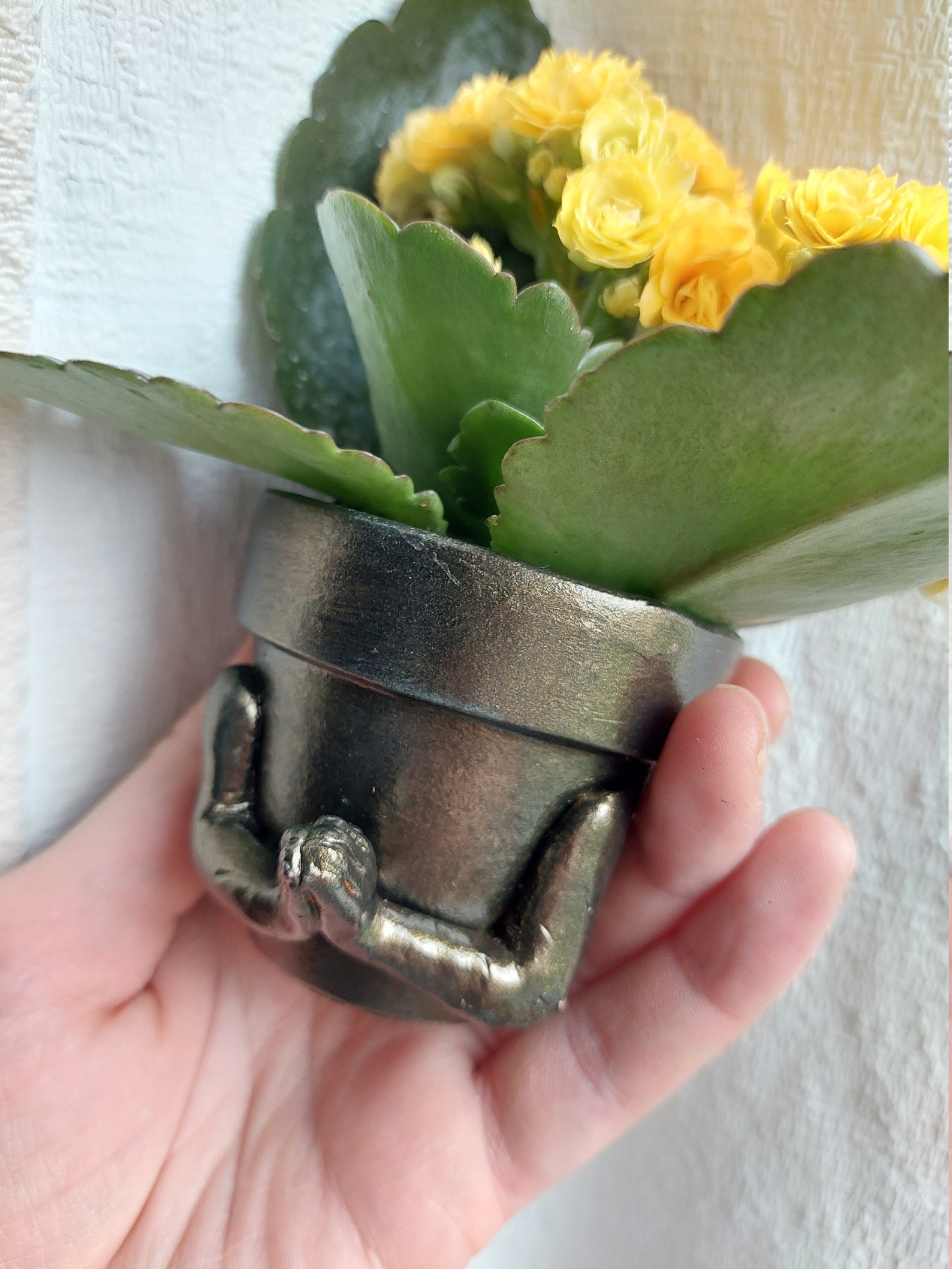 Praying Flower Pot - Etsy