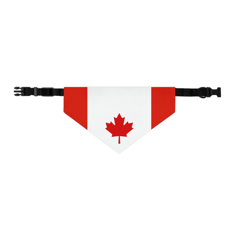 Canada Dog Bandana Collar | Canadian Flag Pet Bandana | Canadian Flag ...