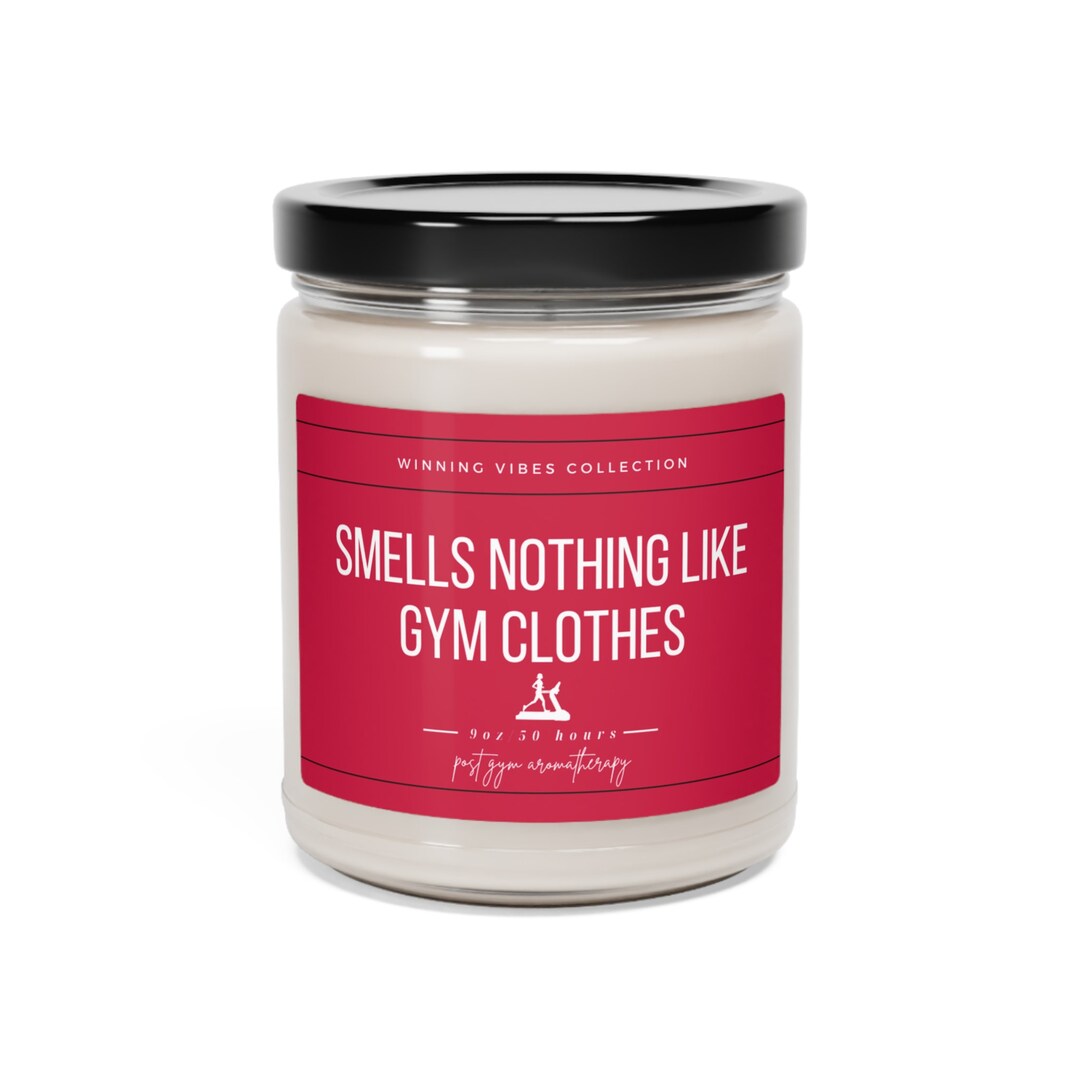 Smells Nothing Like Gym Clothes Candle | Funny Gym Gift | Post Work Out ...