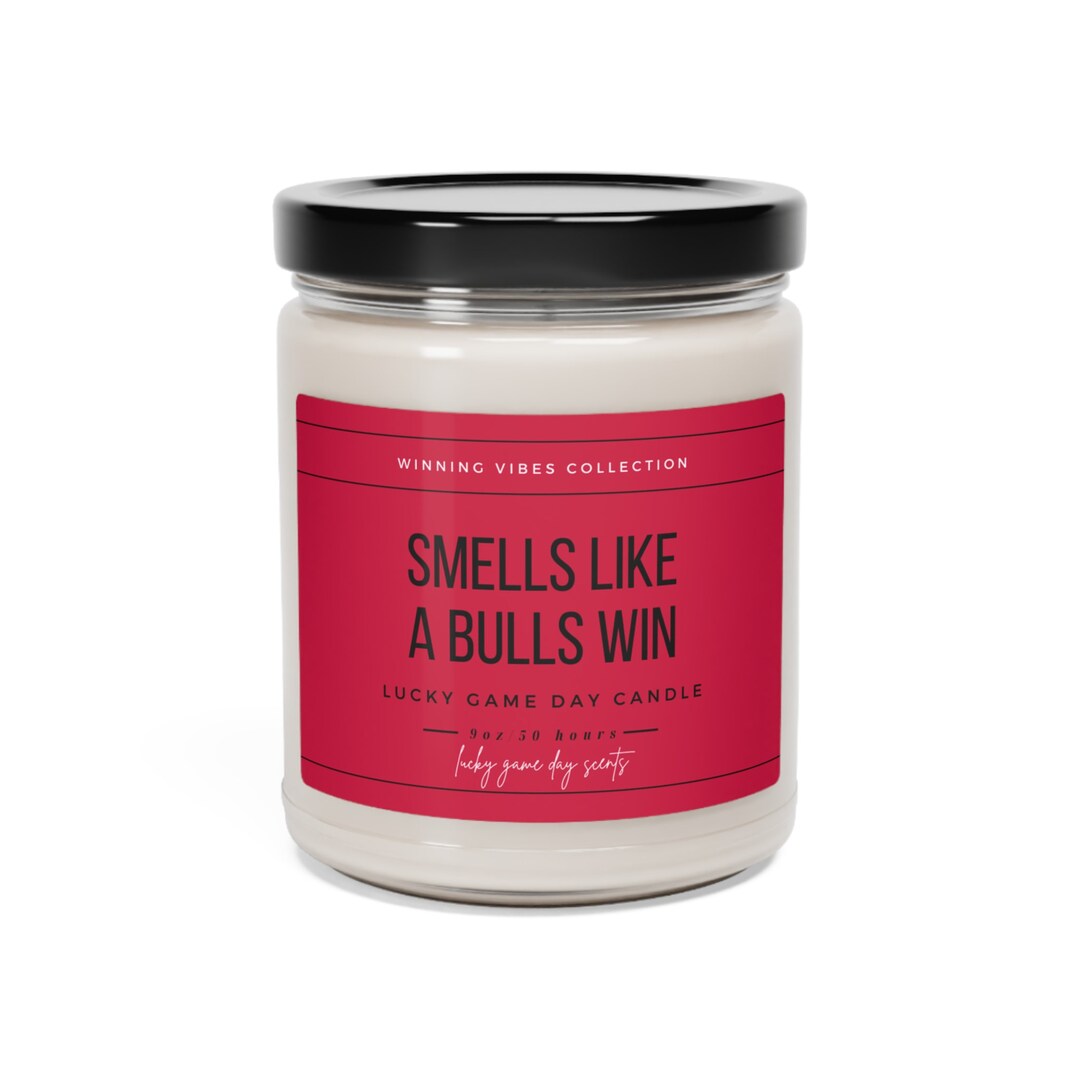Smells Like a Bulls Win Candle | Lucky Bulls Candle | Gift for Bulls ...