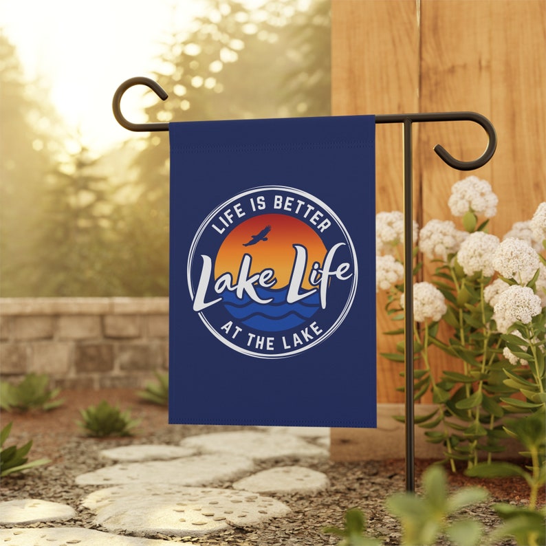 Lake Life Sign | Life is Better at the Lake Flag | Garden & House ...