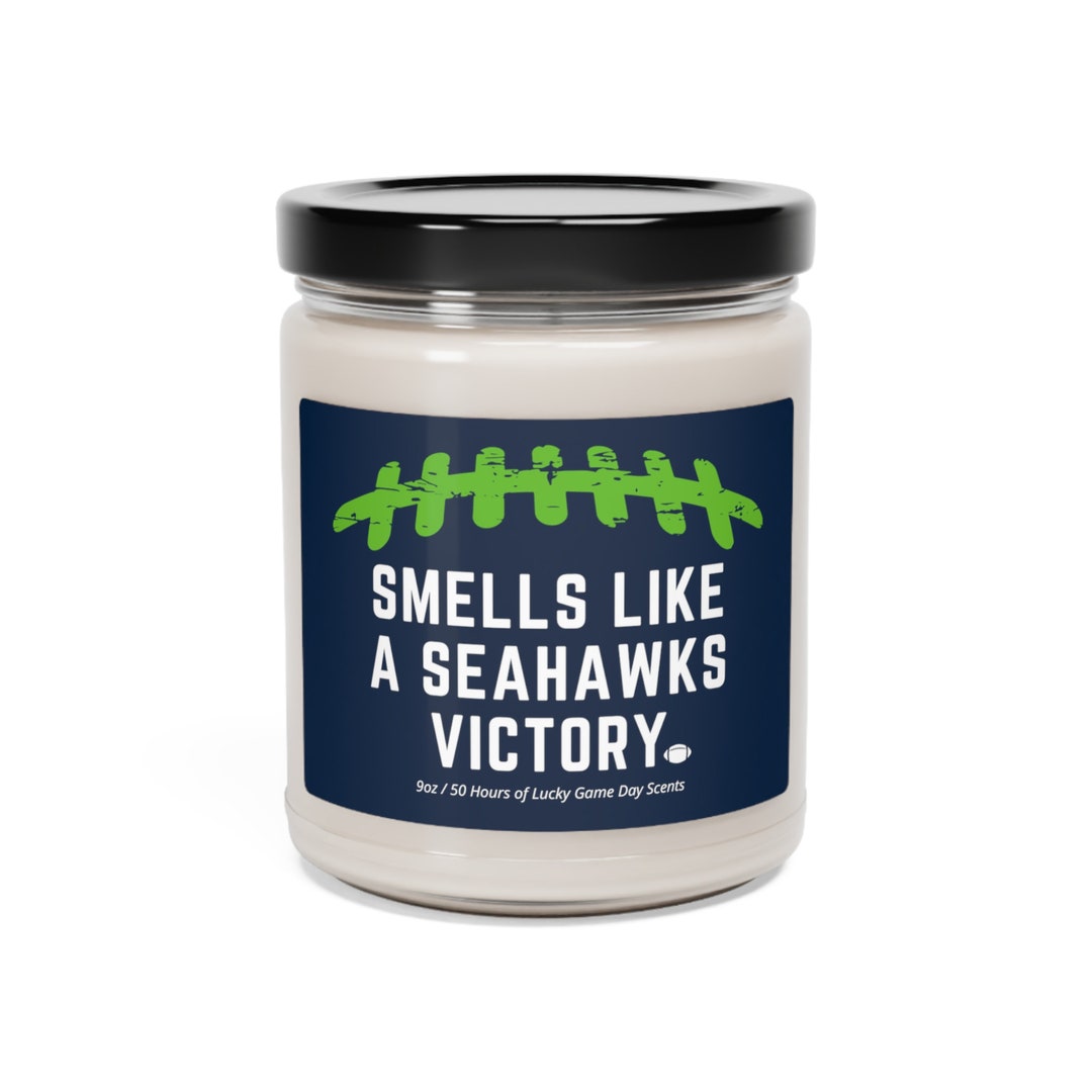 Smells Like a Seahawks Victory Candle | Seattle Football Gift | Seattle ...