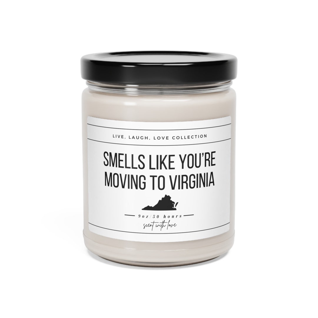 Smells Like You're Moving to Virginia Candle | Moving to Virginia Gift ...