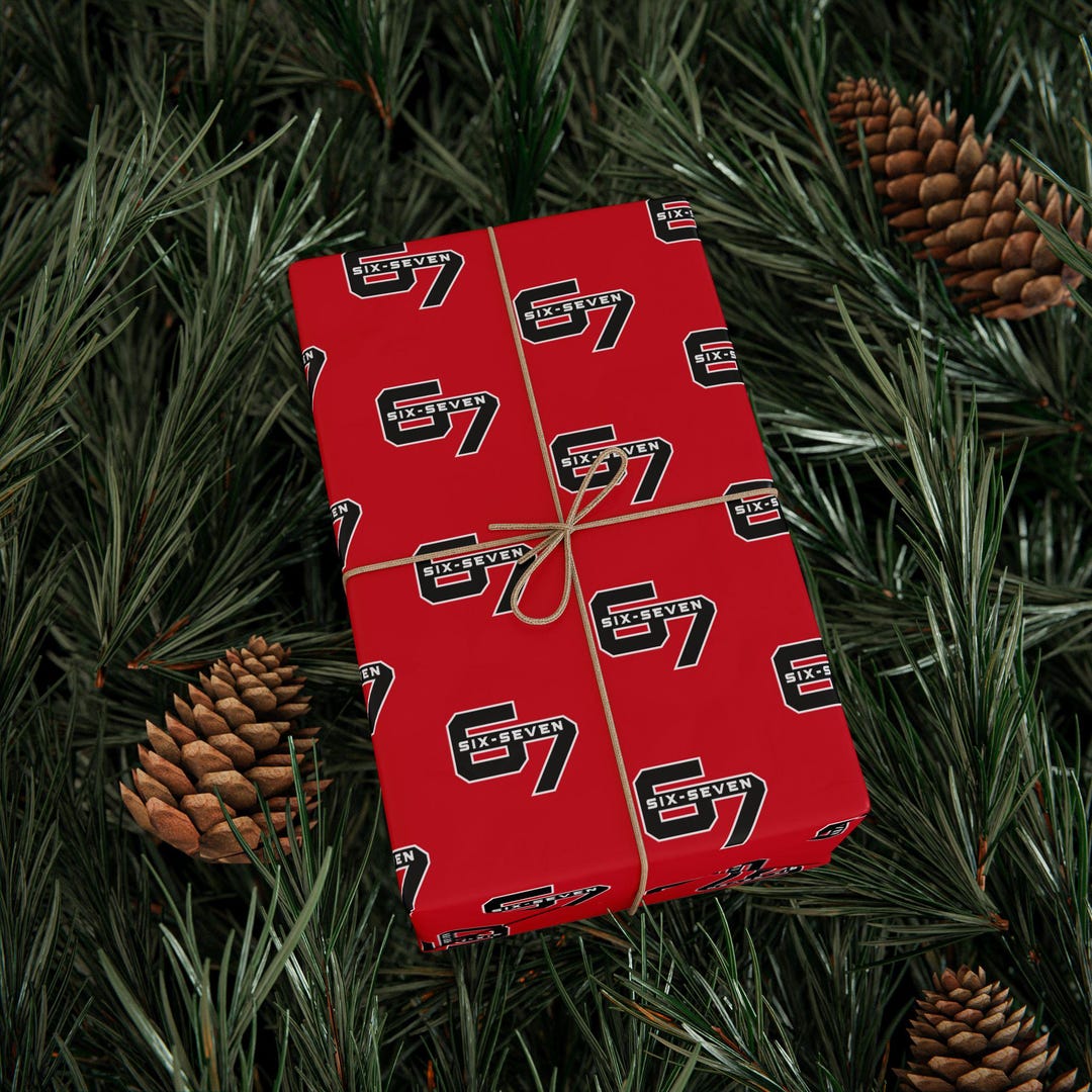 67 Wrapping Paper | Six Seven Holiday Wrapping Paper | Six-seven ...