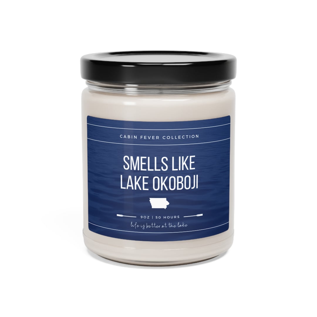 Smells Like Lake Okoboji Candle | Lake Okoboji Iowa Gift | Okoboji Lake ...