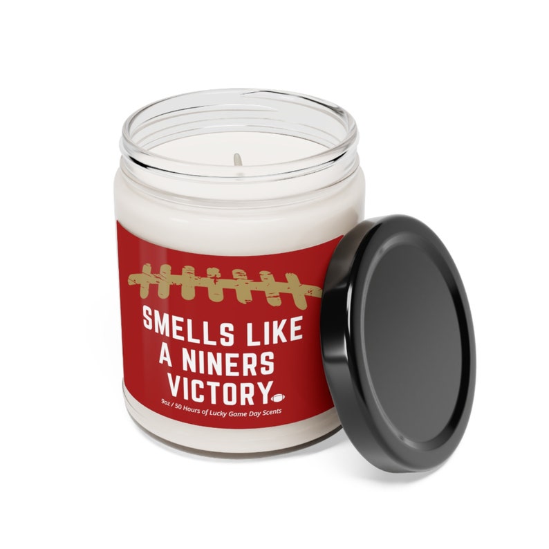 Smells Like a Niners Victory Candle | San Francisco Football Gift ...