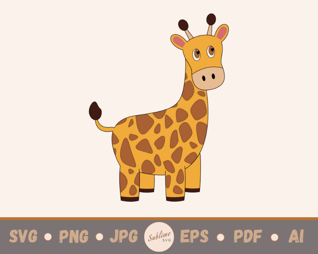 Cute Giraffe SVG Cutting Files for Cricut, Silhouette Svg, Png, Jpg ...