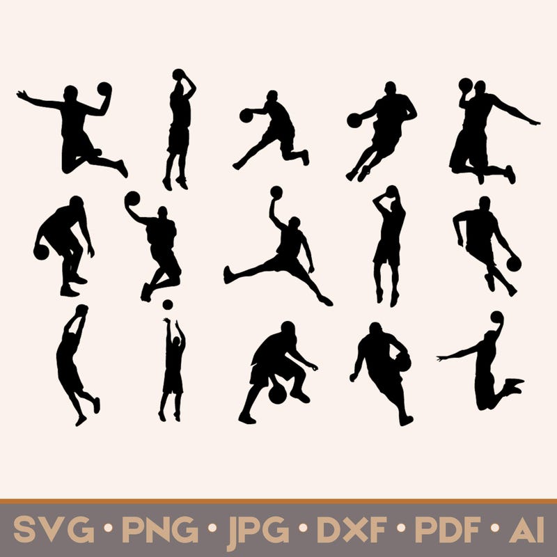 Basketball Player Svg - Etsy