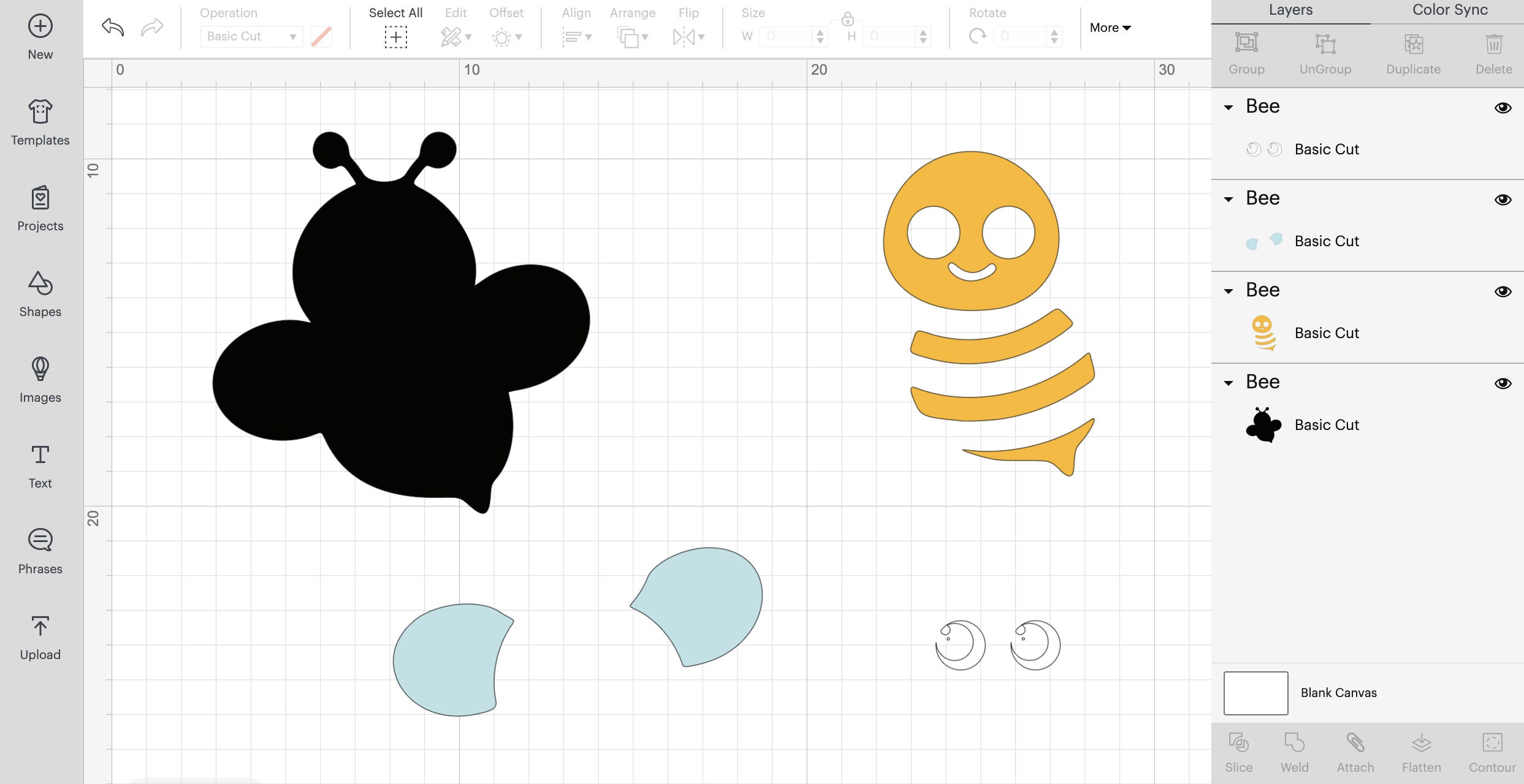 Bee SVG Cutting Files for Cricut, Silhouette Svg, Png, Jpg, Eps, Ai ...