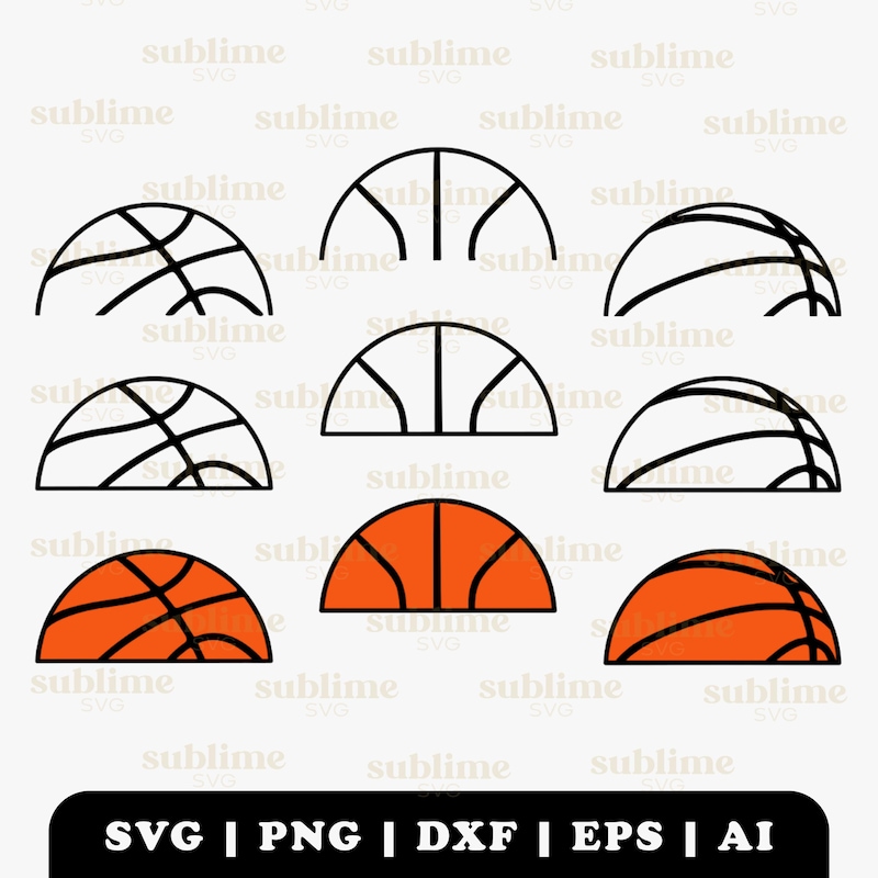 Basketball Half Team Svg - Etsy