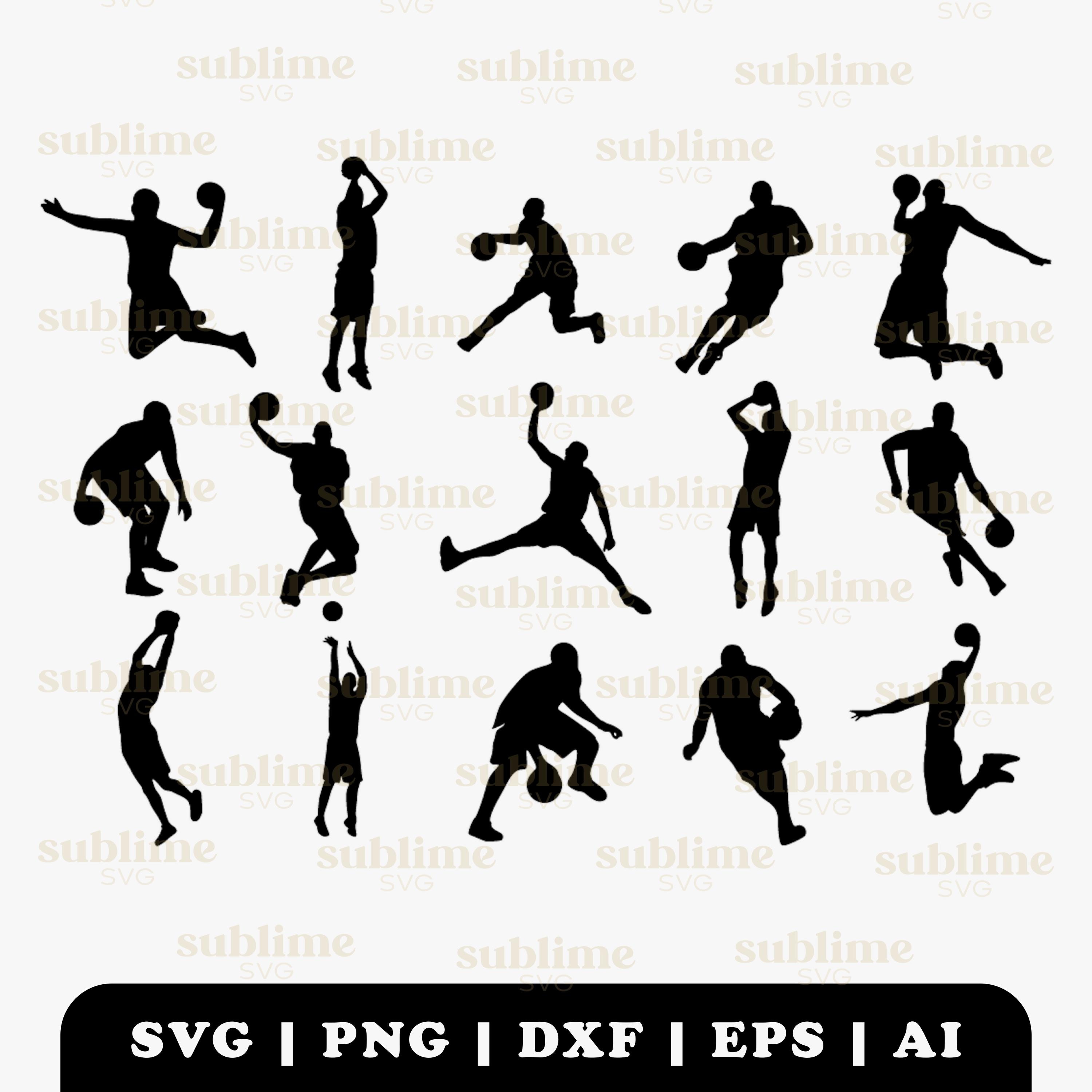 Basketball SVG Bundle | Cutting Files for Cricut, Silhouette | Svg, Png ...