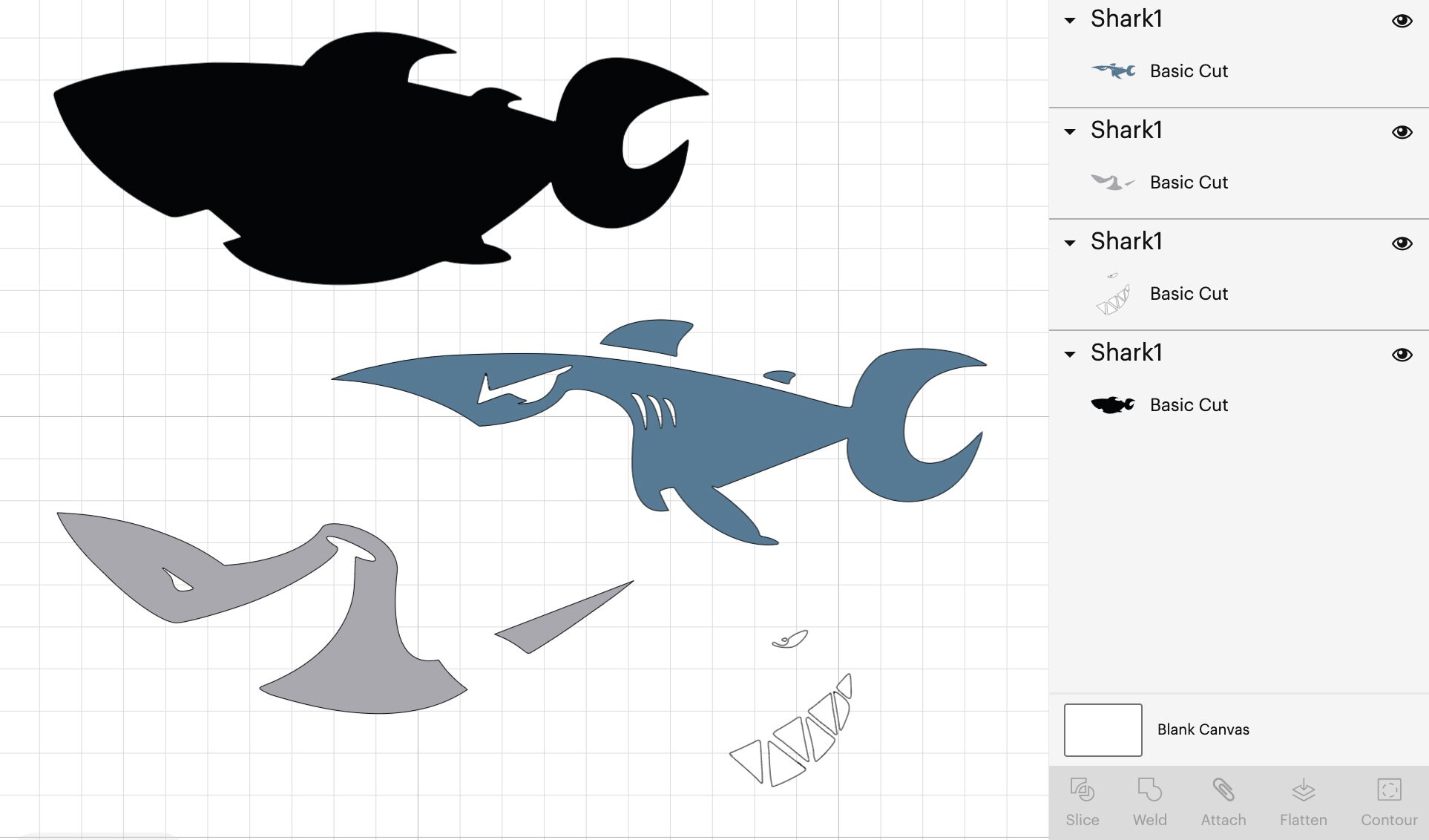 Shark SVG Cutting Files for Cricut Silhouette Svg Png - Etsy