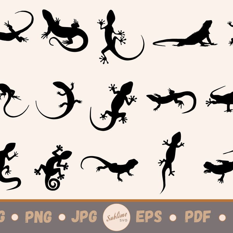 Lizard Vector - Etsy
