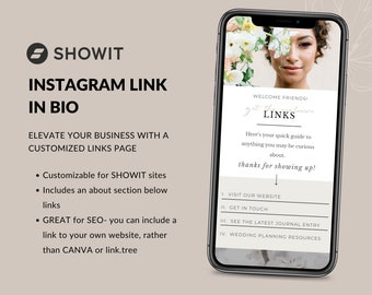 Instagram Tik Tok Link in Bio Template CANVA Landing Page - Etsy
