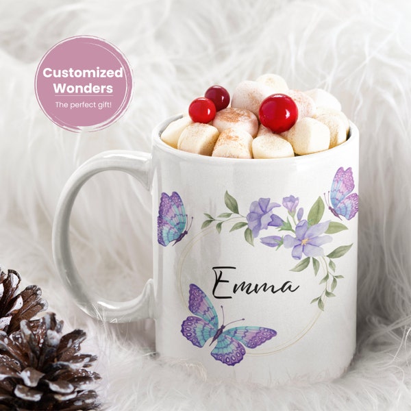 Butterfly Coffee Mug - Etsy