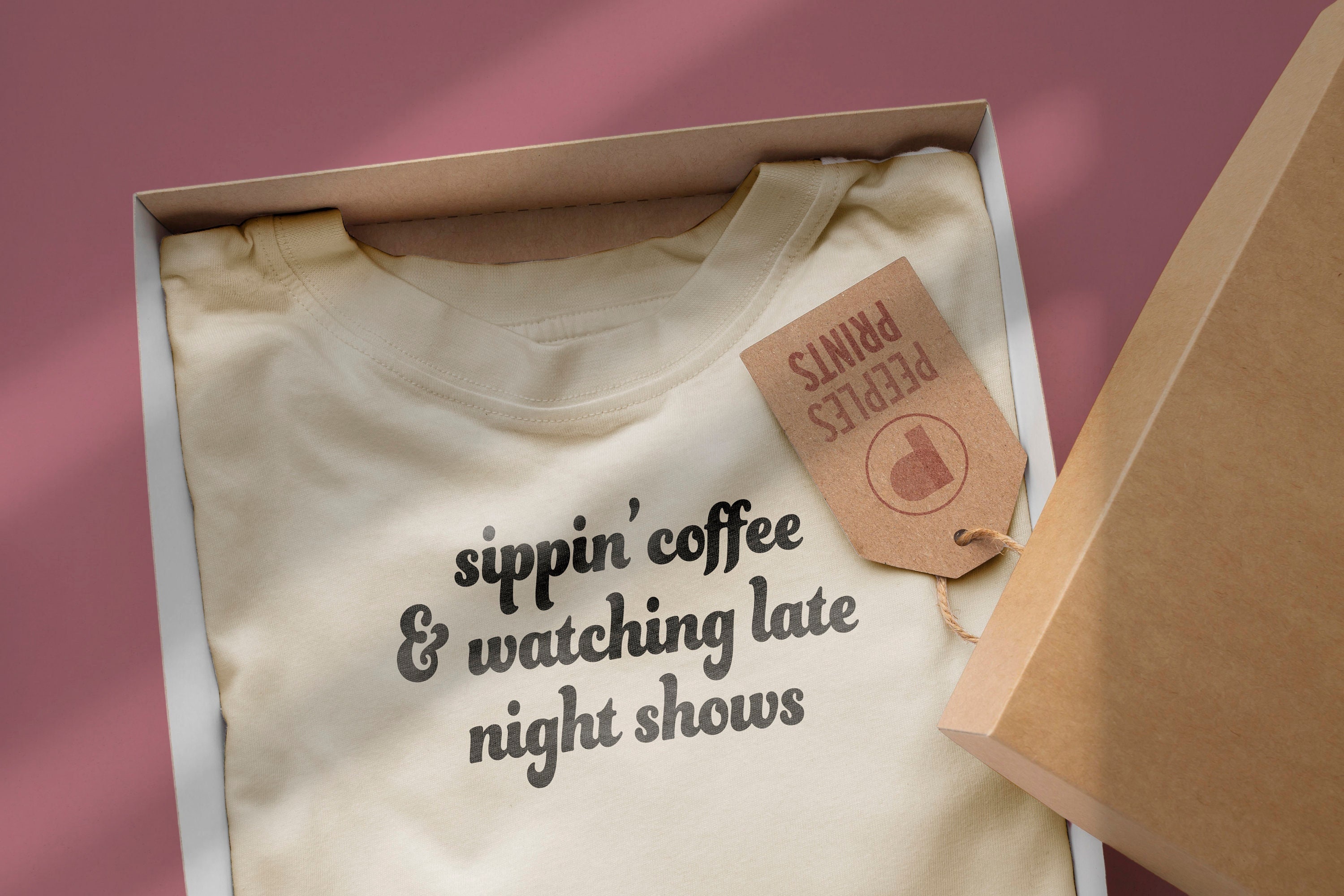 Sippin Coffee and Watching Late Night Shows - PNG and SVG Digital ...