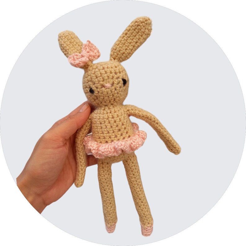 Ballerina Bunny Crochet Bunny, Plush Bunny, Crochet Animal, Ballerina ...
