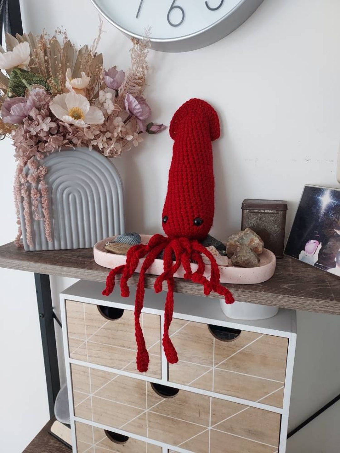 Giant Squid, Crochet Squid, Squid Soft Toy, Squid Plushie, Handmade ...
