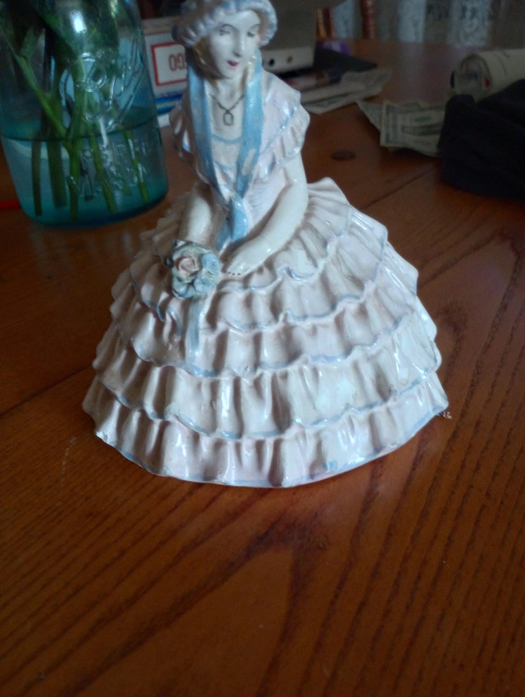 Vintage Victorian Lady Statue, 7-8" - Etsy
