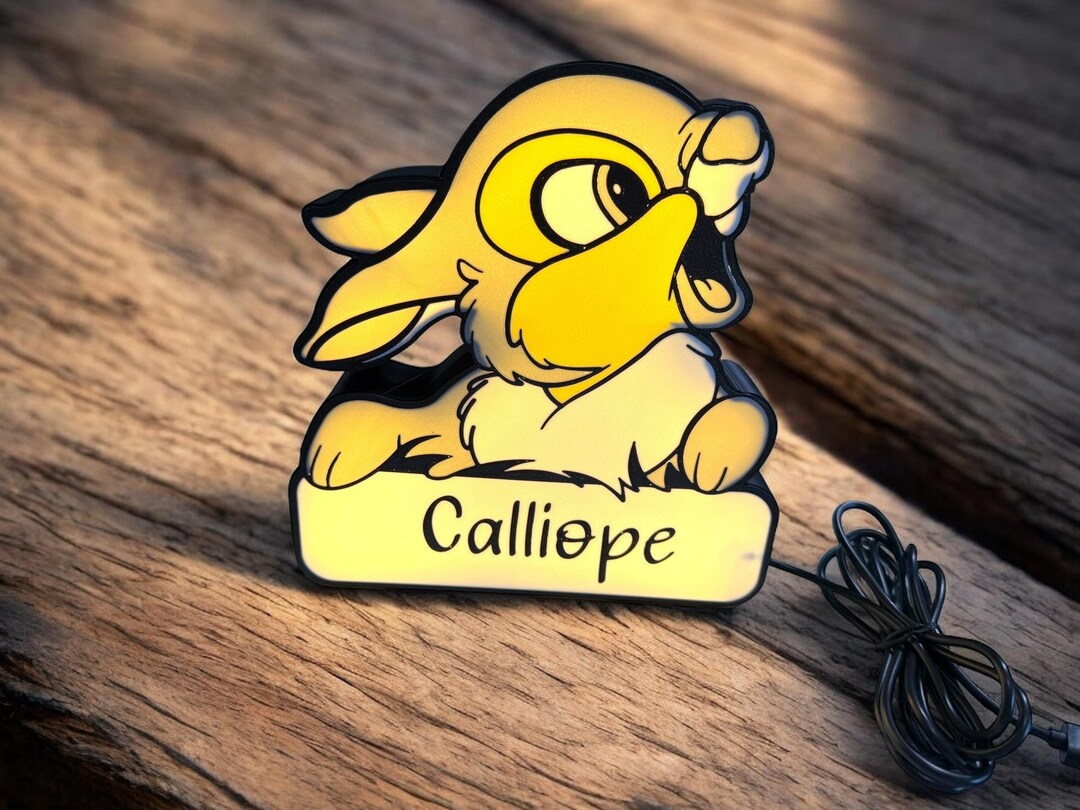 Light Box Custom Night Light, Personalized Rabbit Lightbox for Kids ...